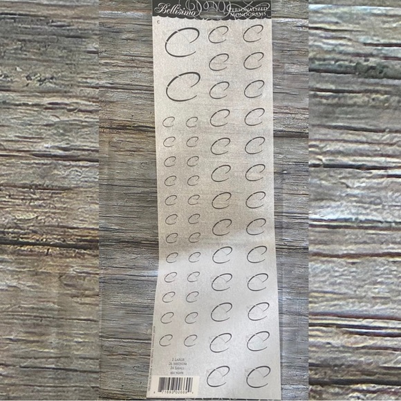 Design | New Sheet Of 52 C Monogram Scrapbook Craft Stickers | Poshmark